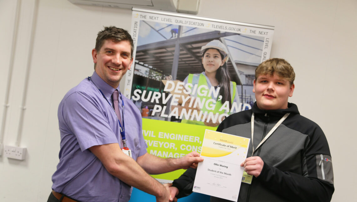 Engineering 'Student of the month' awarded! — Runshaw College
